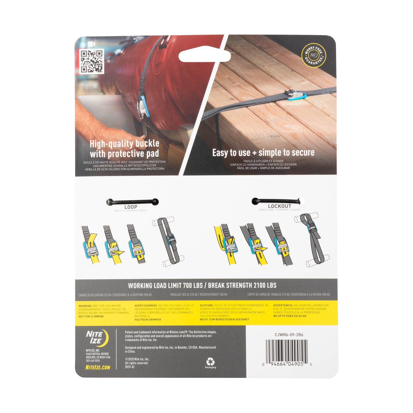 CamJam Tie Down Strap 6 ft - 2 Pack – Nite Ize UK