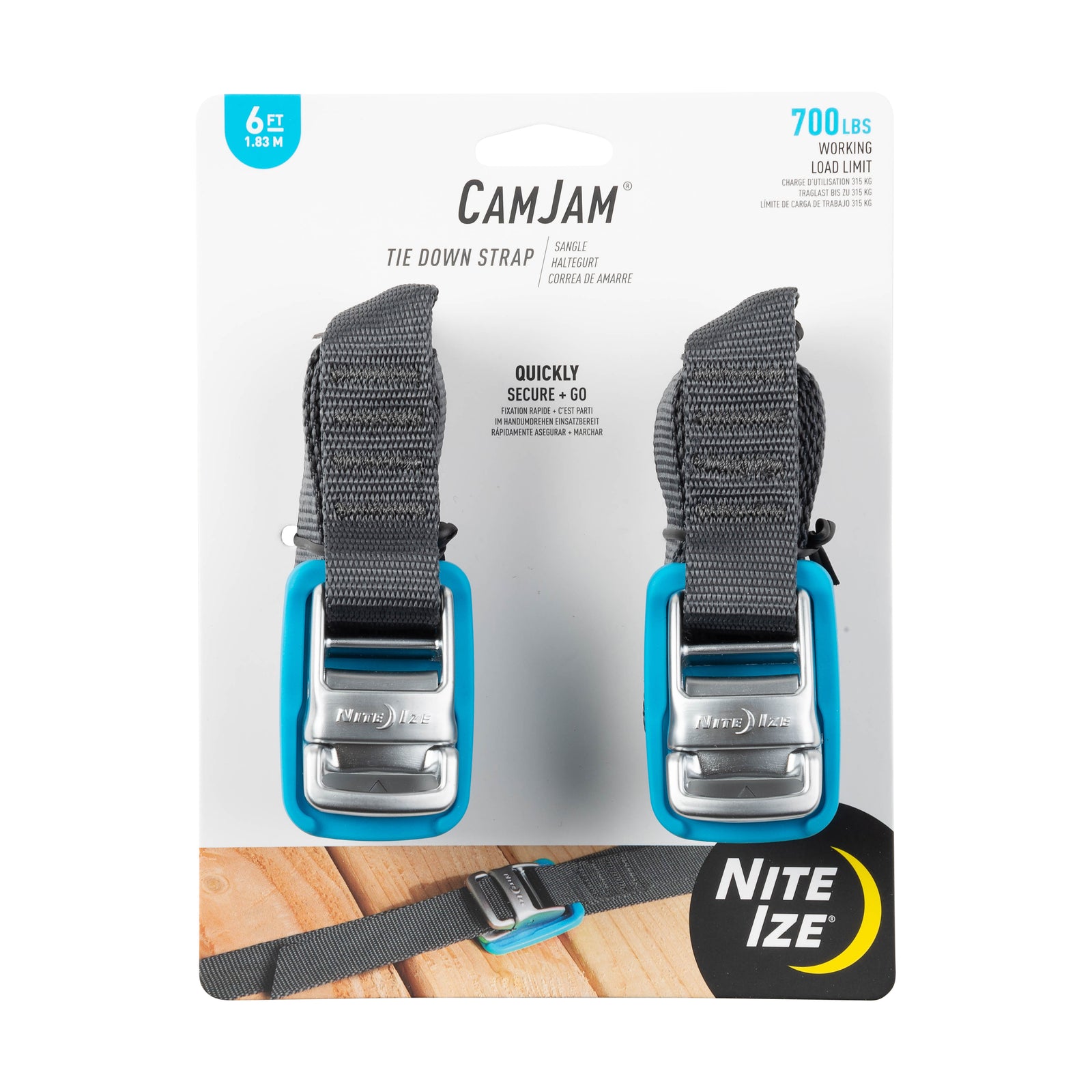 CamJam Tie Down Strap 6 ft - 2 Pack – Nite Ize UK