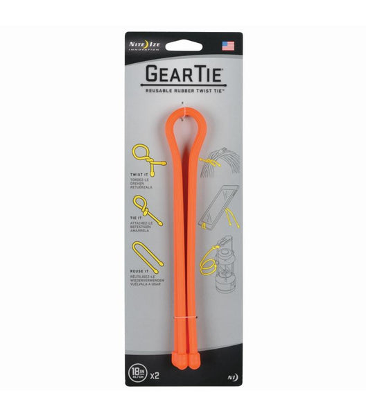 Gear Tie® Reusable Rubber Twist Tie™ 18 in. - 2 Pack – Nite Ize UK